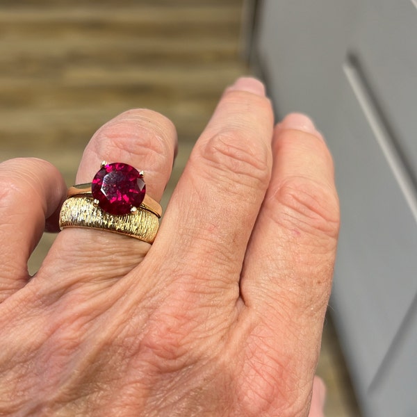 Genuine Flaming Ruby Acute Triangle Cut Loose Gemstone Red Corundum Lab ...