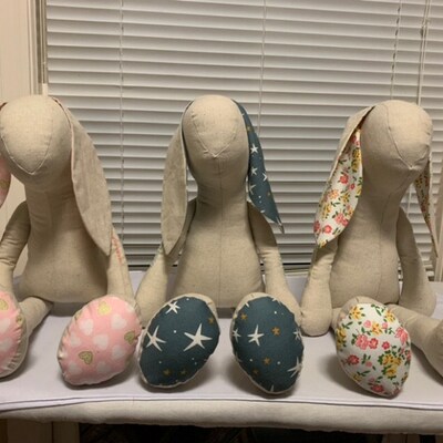 Baby Bunny Plush Sewing Pattern, Toy Cloth Bunny Rabbit, Pdf Instant ...