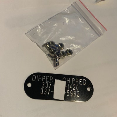 Premium Aluminum Rivet Tags with Rivets Custom Personalized Engraving ...