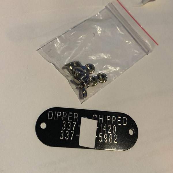 Premium Aluminum Rivet Tags (with Rivets) | Custom Personalized ...