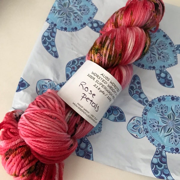 Hand Dyed Yarn | Worsted Weight Yarn | Speckled Yarn | Worsted Yarn ...