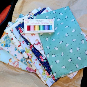 Vintage Cotton Reel Mini Quilt Pattern by Jemima Flendt of Tied With a ...