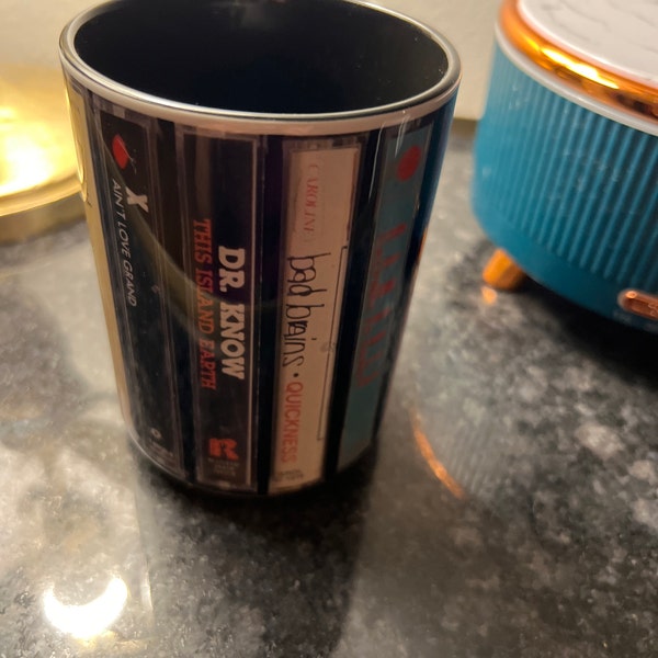 Punk Cassette Coffee Mug 15oz Tea Mug Punk Fugazi Cassette Offspring ...