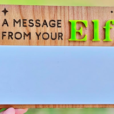 Elf Goodbye Letter Sign SVG Laser Cut File for Glowforge Departure ...