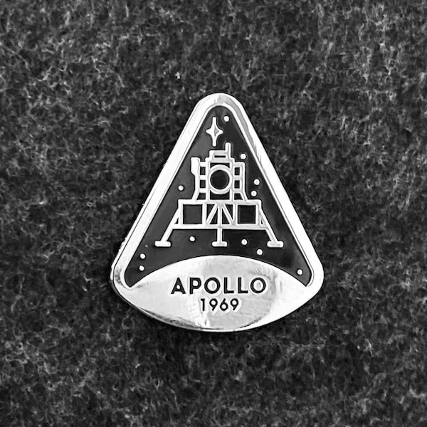 NASA Apollo 11 Lunar Lander Enamel Pin - Space Pin - Cosmic Science Art ...