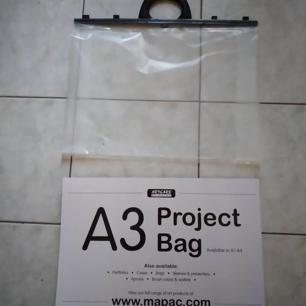 A1 A2 A3 A4 Clear Art Work Carry CASE Portfolio Art File Folder School ...