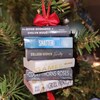 Personalized Book Stack Ornament, Small, Customizable - Etsy