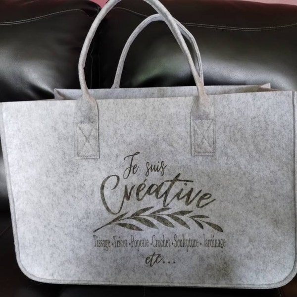 Laser Engraved Felt Tote Bag, Felt Tote Bag, Personalized Felt Tote Bad ...