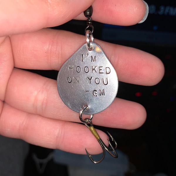 Fishing Lure - Custom Fish Hook - Personalized Fishing Lure - Silver ...