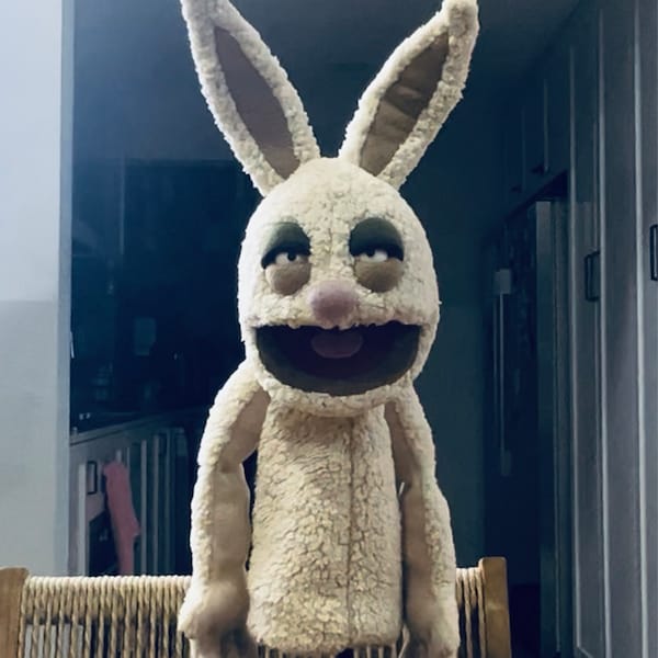 Handmade Ventriloquist Dummy Furry Rabbit Monster Professional Hand ...