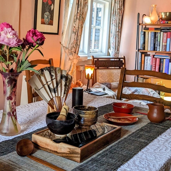 Chabu Table Runner for Gongfu Tea Ceremony. Handwoven Natural Fibre ...