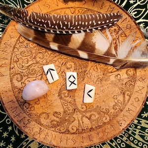 Rune Casting Board Norse Mythology Ratatoskr Viking Tree of Life Runic ...