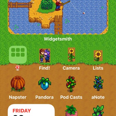 Ios 259 Icons Stardew Valley iPhone IOS14 App Icons Pack Retro Game ...