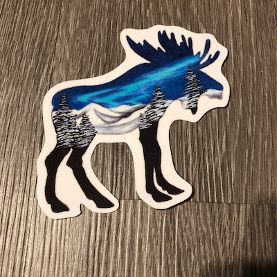 Moose Sticker - Etsy