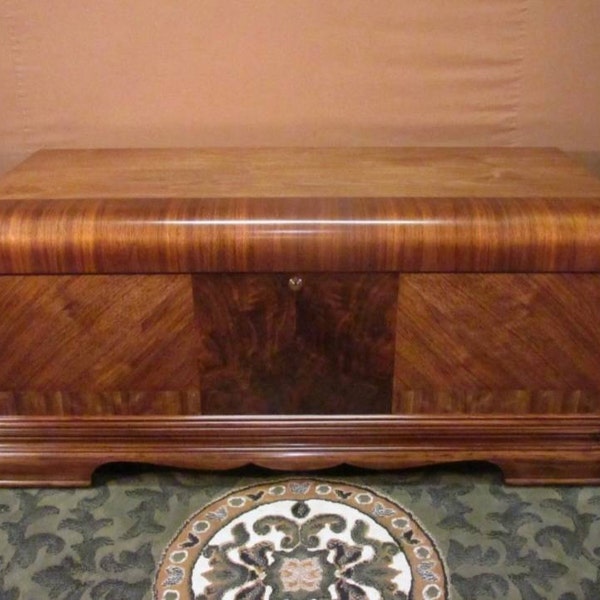 Restored 1940's Waterfall Cedar Chest by Dillingham - Etsy