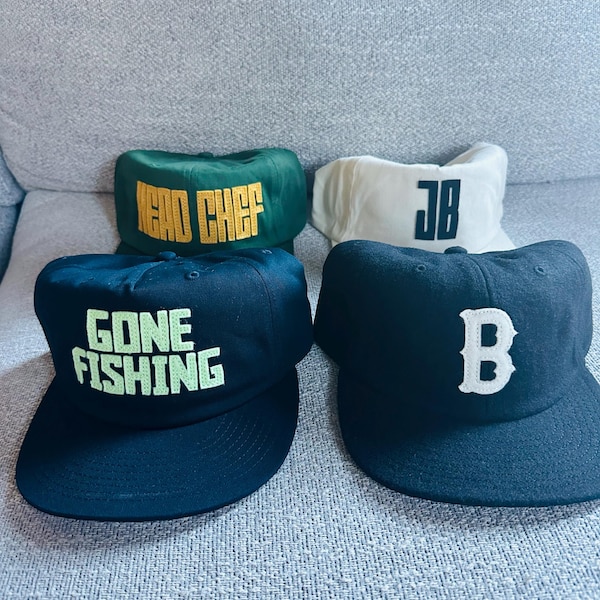Brushed Field Trip Snapback Hat With Custom Wool Felt Lettering - Etsy
