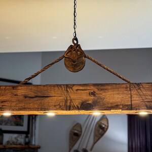 Rustic Barn Beam Ceiling Light - Etsy