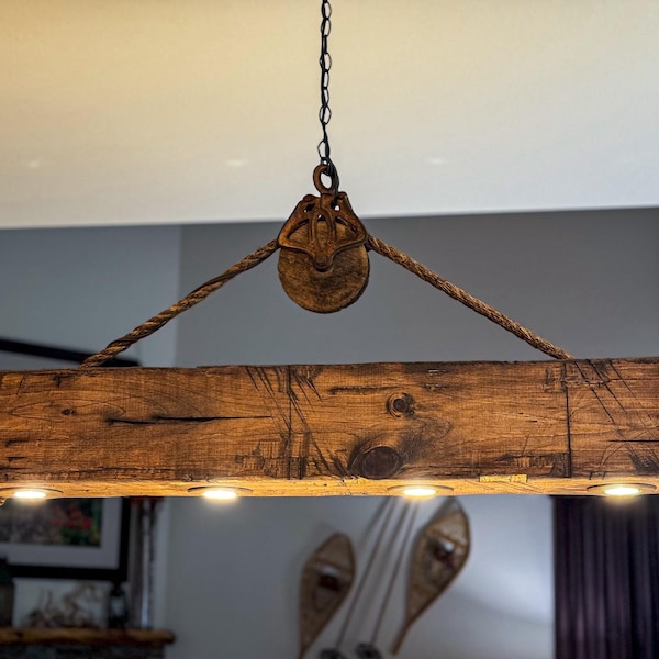 Rustic Antique Double Tree Yoke Hitch With LED Lanterns/mason Jars or ...