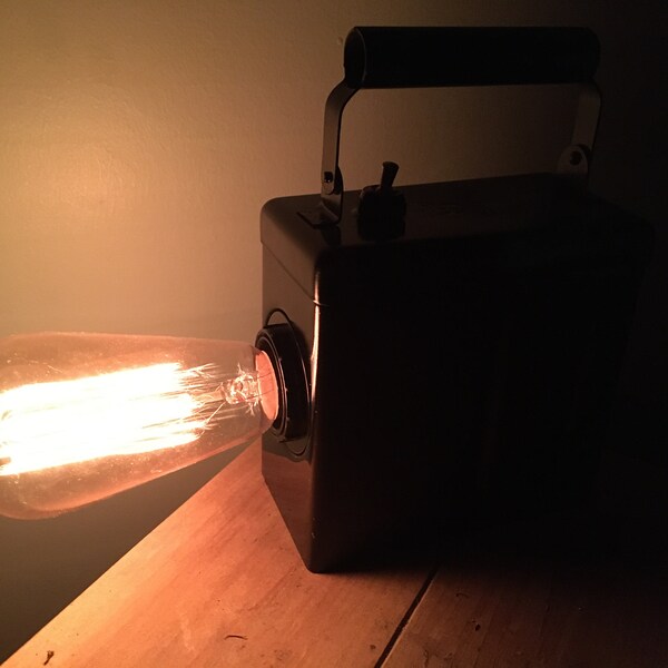 Edison Lamp Made From Old Film Camera. Dimmer Optional. Photographer ...