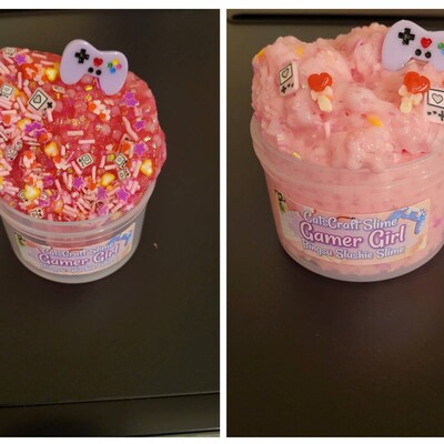 Bingsu Slushie Slime gamer Girl SCENTED Pink Crystal Clear Bingsu and ...