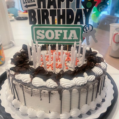 Driver License Birthday Cake Toppercake Toppernew Driver - Etsy