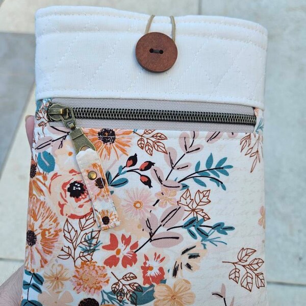 Padded Book Sleeve "mustard Dandelion" Kindle Sleeve, Quilted Book ...
