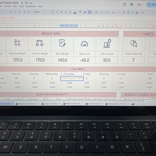 Weekly Meal Planner and Grocery List | Google Sheets Digital Template ...