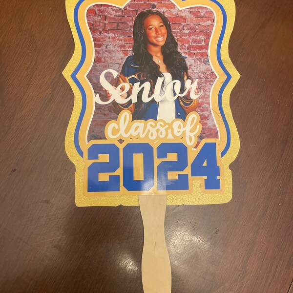 Grad Paddle Fan Template, Custom Grad Fan, Graduation Fan Template ...