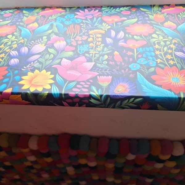 Peel and Stick Back Vinyl Wrapping for Furniture Wild Flowers DIY Home ...