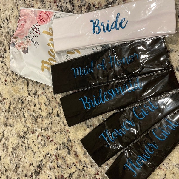 Prom Bouquet Ribbon, Preppy Prom Embroidered Ribbon, Wedding or Prom ...