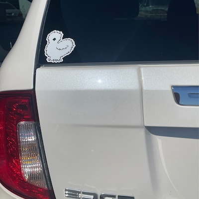 White Silkie Bumper Sticker Chicken Sticker Chicken Coop - Etsy