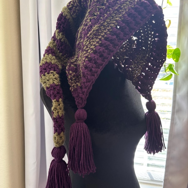 Elwyn Hood Crochet Pattern, Pixiecore Hood, Crochet Hat Pattern ...