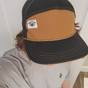 Handmade 6 Panel Hat Triangle Front Baseball Cap Waxed - Etsy