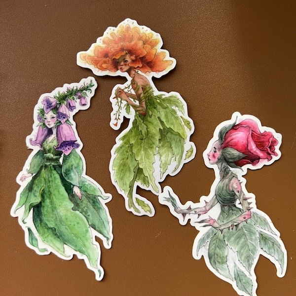 Iris Flower Fae Art Print Fairy Art Illustration Signed Print ...