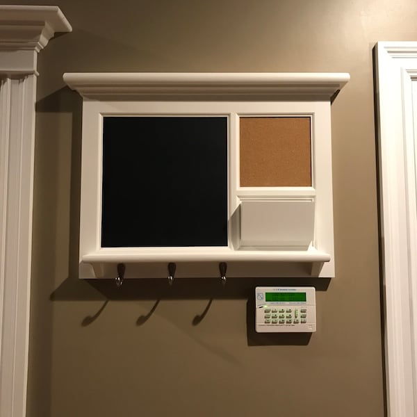 Command Center Wall Organizer Home Decor Storage Corkboard Office Decor ...