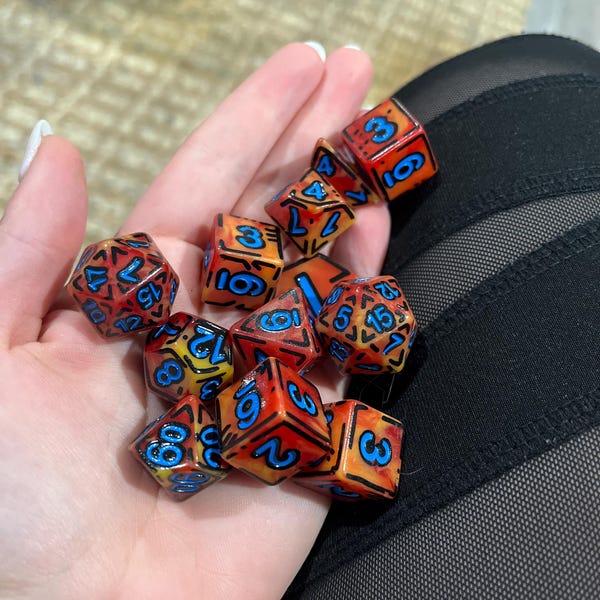 Borderlands Inspired Lilith extra Dice Dnd/dungeons and Dragons/rpg ...