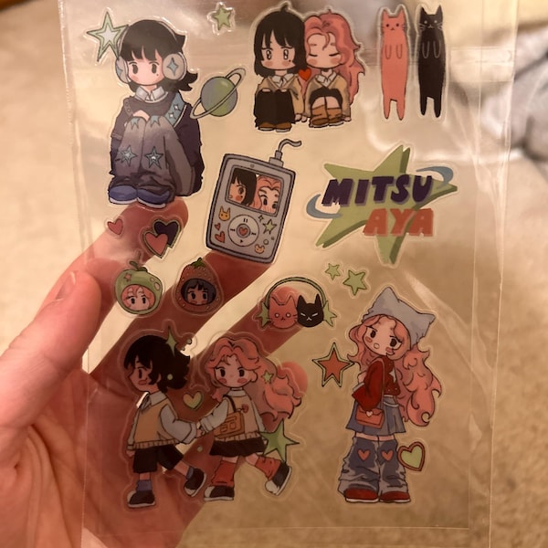 Mitsuaya Sticker Sheet - Transparent, A6 - Etsy