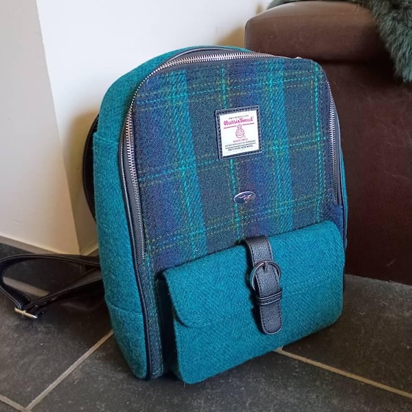Harris Tweed Fabric Autumn Check Green Black Deep Rust Wool Suitable ...