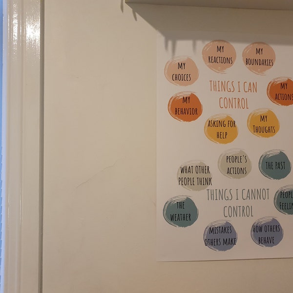 Things I Can Control Therapist Office Decor School Counselor Sign ...