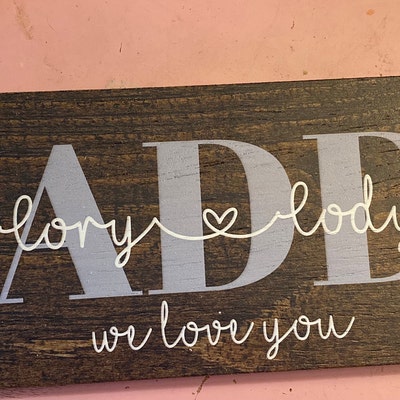 DAD We Love You Sign With Kids Names, Personalized Dad Sign, Sign With ...