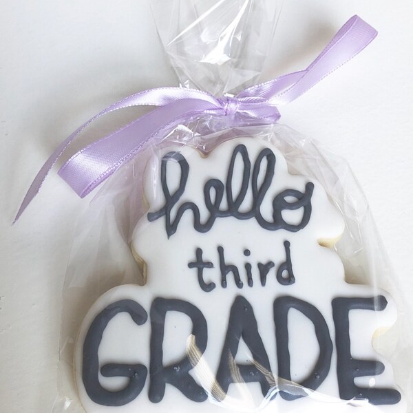 Hello Grade Cookie Cutter: Back to School Treat Cutter - Etsy