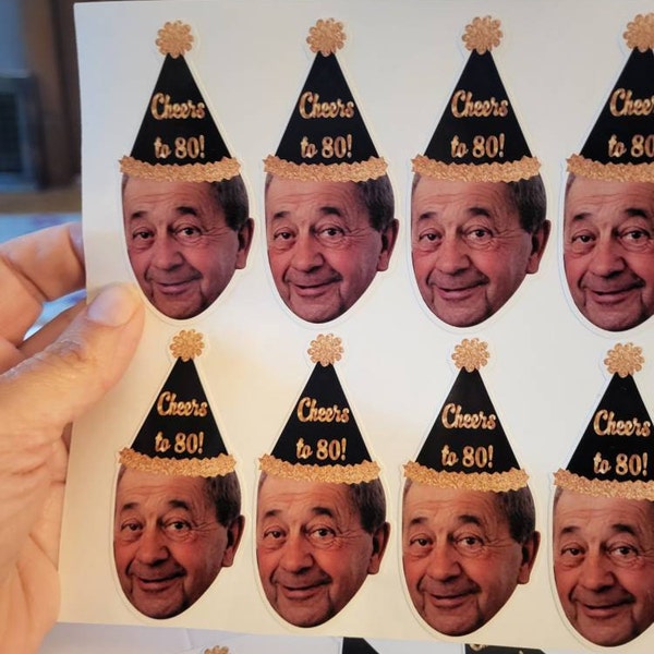 Custom Face Stickers - Waterproof - 3" Custom Printed Vinyl Stickers ...