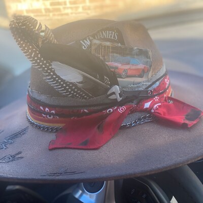 Outlaw Country Turquoise Custom Wool Rancher Hat - Etsy