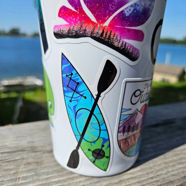 Kayak Sticker | Vinyl Waterproof Decal | Aesthetic Adventure Sticker ...