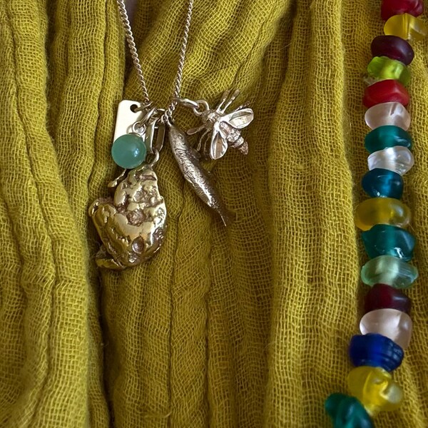 Lighthouse Lens Cut Vintage Gold Ring Synthetic Sapphire 10k Yellow ...