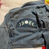 Moon Phases Large Back Patch Iron on Embroidered Patches for - Etsy