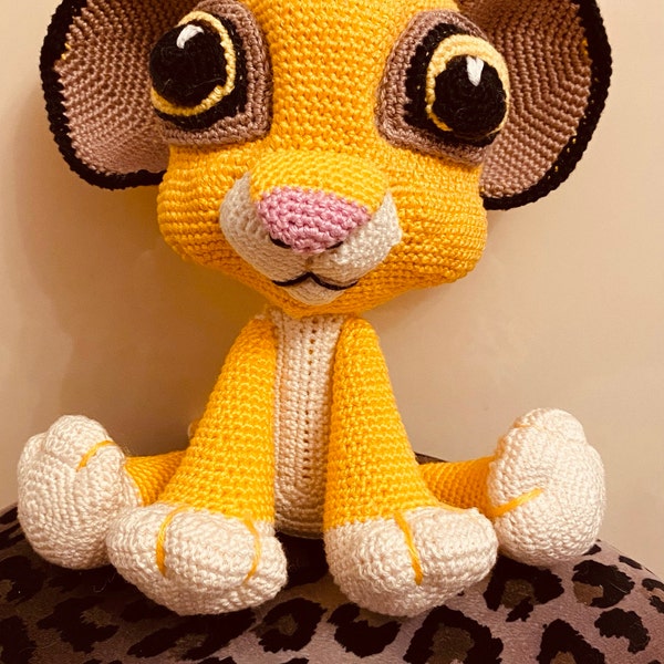 Crochet Pattern Baby Lion Simba german - Etsy