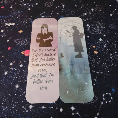 Wednesday Addams Bookmarks Part II - Etsy