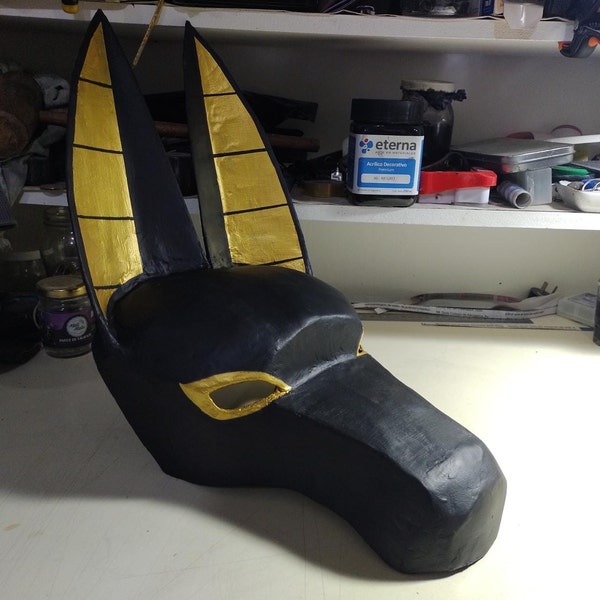 Anubis Mask PDF Pattern - DIY EVA Foam Helmet Template for Cosplay ...