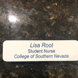 Set of 10 Employee Name Tags, Office Name Badges With Magnet, Name Tags ...